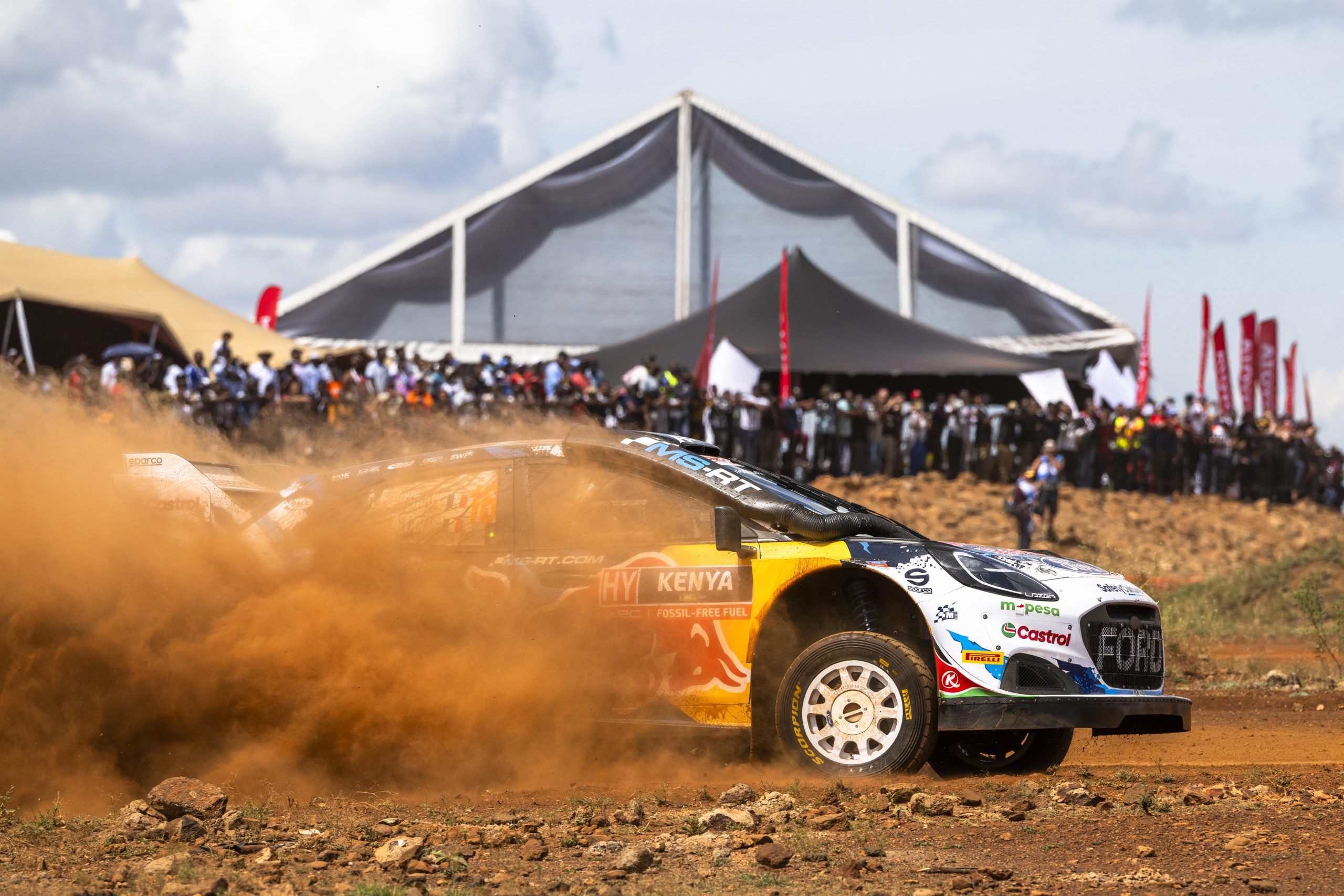 Kenya Adrien Fourmaux 3è du Safari Rally