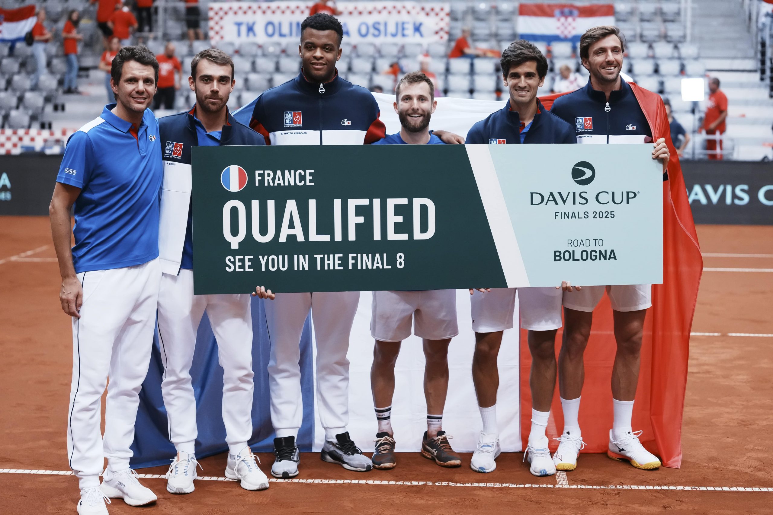 Coupe Davis France Belgique en 1/4 de finale